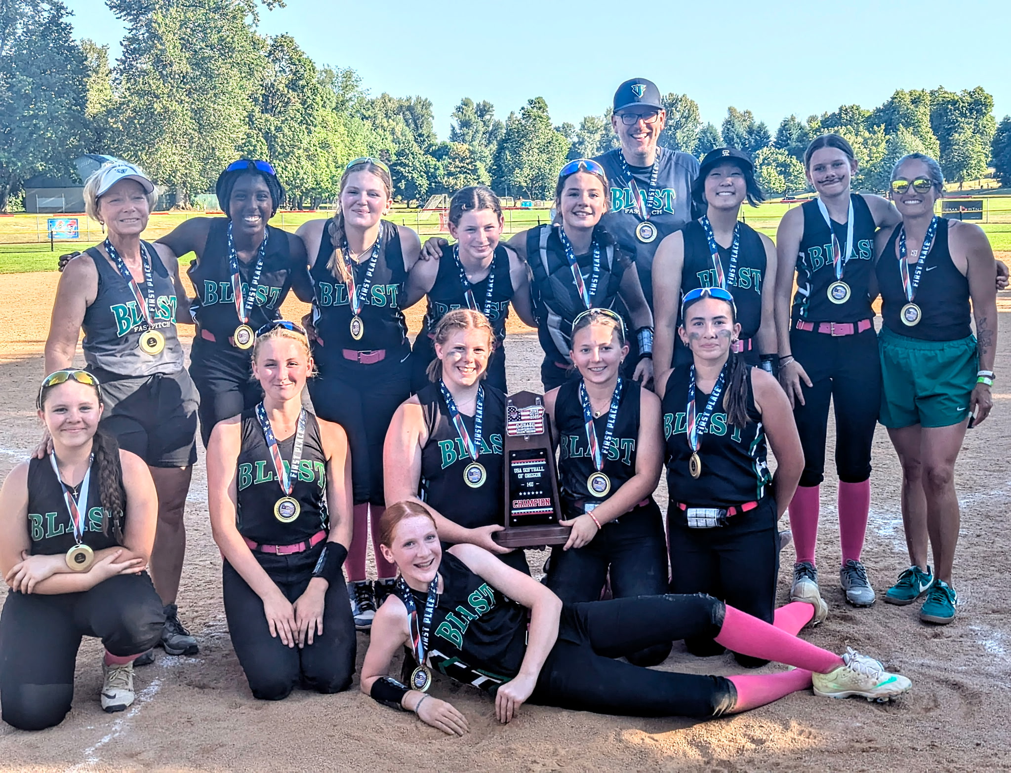 14U - 2025 USA Softball State Champions - Blast Fastpitch PDX